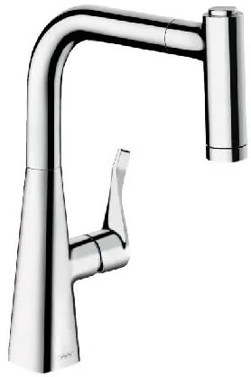 Hansgrohe M71 - Dřezová baterie M7116-H220 s výsuvnou sprškou, sBOX, chrom 73800000