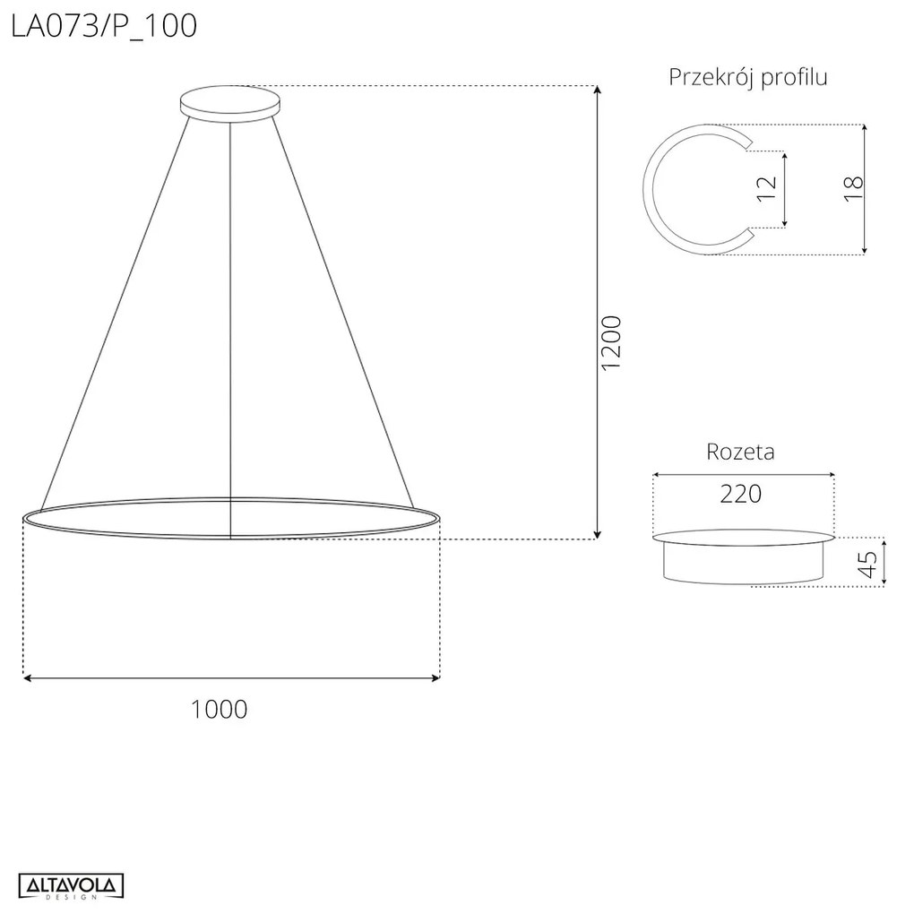 LED závěsné světlo Ring No.1 Φ100cm silver 4000K