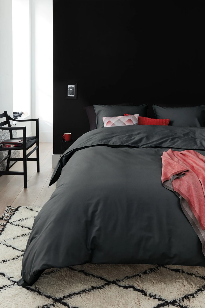 Organic Care povlečení 140x200/220 + 60x70, Antracit prodloužené, organická bavlna (Luxusní povlečení v ekologickém balení vyrobené z organické)