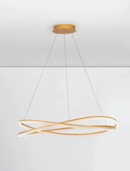 Designový lustr Ophelia zlatá
