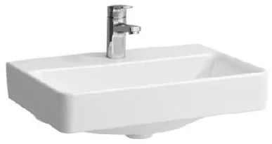 Laufen Pro S - Umyvadlo Compact, 55x38 cm, 1 otvor pro baterii, bez přepadu, s LCC, bílá H8189584001561