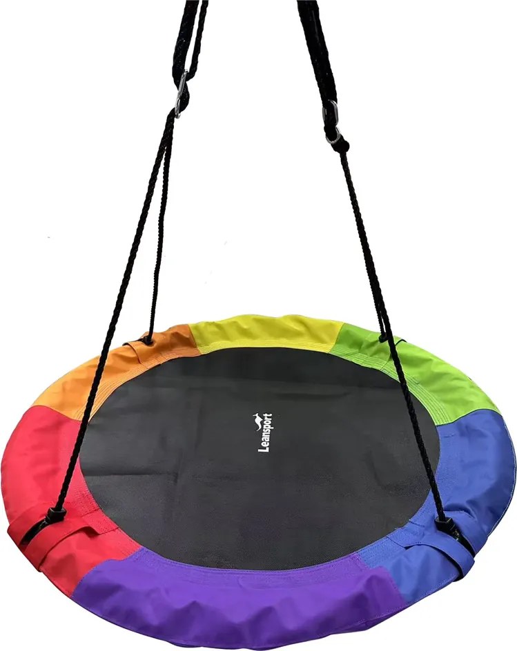 LEAN Sport Zahradní houpačka Čapí hnízdo pro děti barevná 100 cm