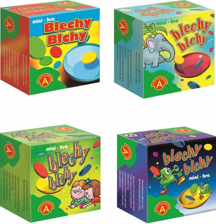 ALEXANDER Hra Blechy mini CS/SK 4 druhy *SPOLEČENSKÉ HRY* pxa1754