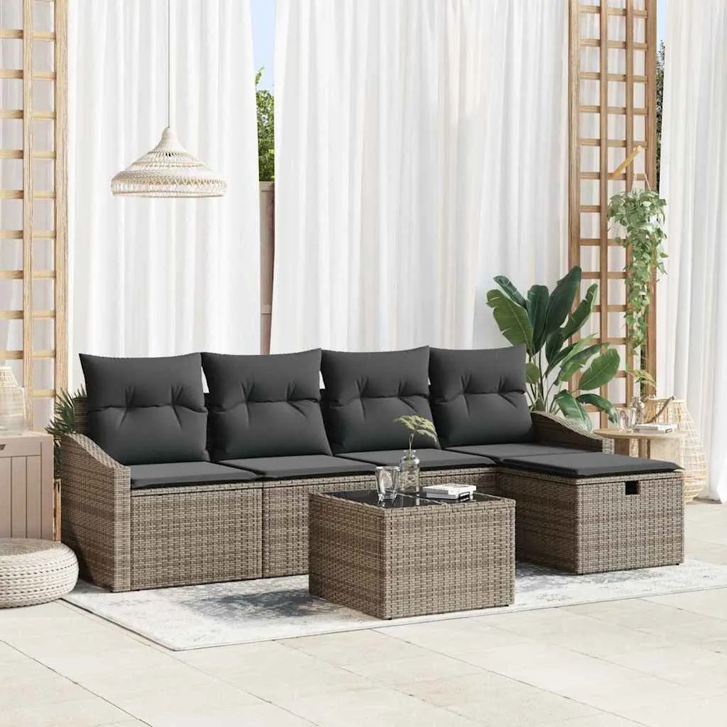 Set pohovek 5 ks polyratan 3360600