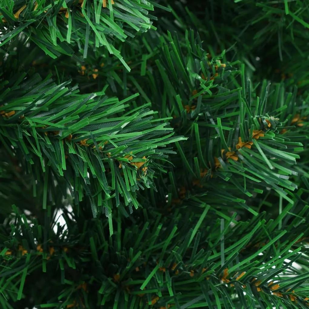 vidaXL Umělý vánoční stromek s LED a sadou koulí 150 cm 380 větviček [3077488] Barva: zelená a zlatá