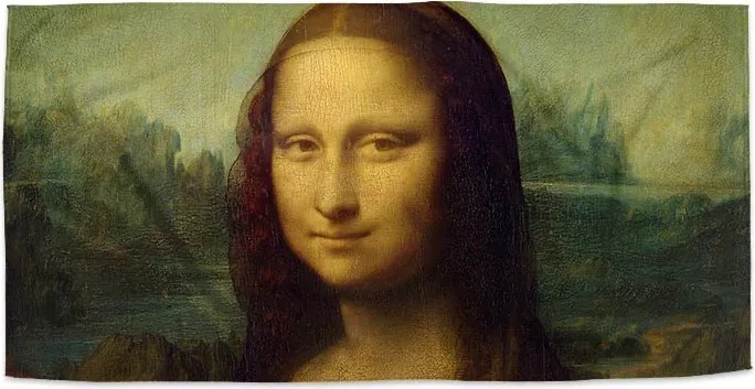 Sablio Ručník Mona Lisa - Leonardo da Vinci - 50x100 cm