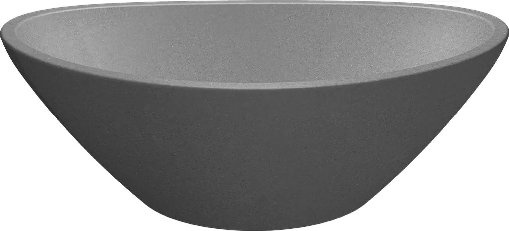 Laveo Vela, granitové umyvadlo na desku 340x200x130 mm, šedá, LAV-VGV1510T