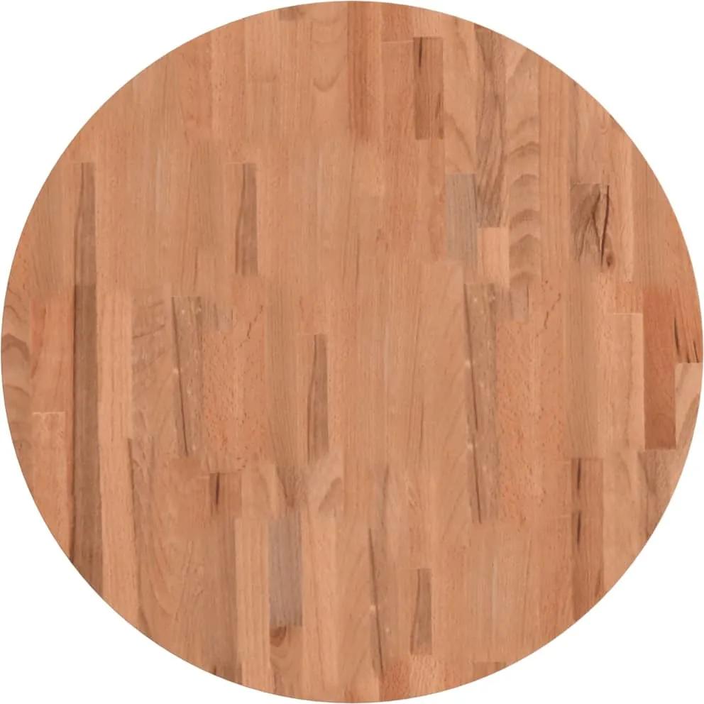 vidaXL Stolní deska Ø 70 x 1,5 cm kulatá masivní bukové dřevo [355910] Barva: Hnědá