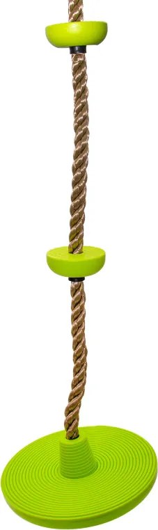 4iQ Šplhací lano se sedákem 30cm pro dětská hříště - Světle zelené