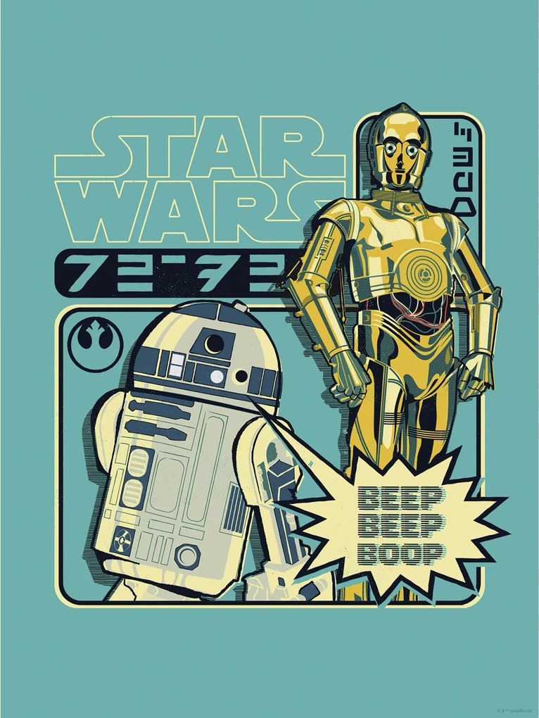 Komar Plakát Star Wars Beep Boop 30 x 40 cm