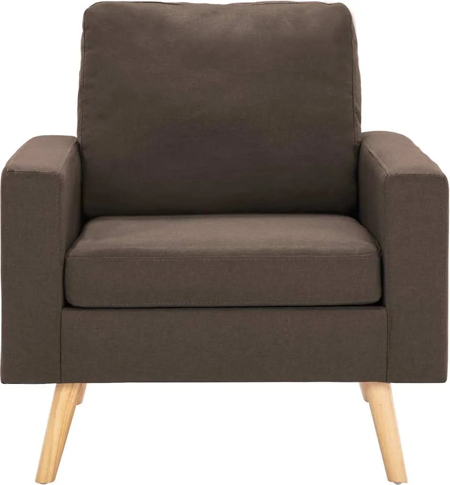 Křeslo hnědé textil 288695