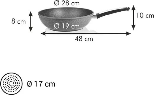 TESCOMA Wok i-PREMIUM Stone ø 28 cm