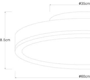 Globo 416080WD4R-CCT - LED Stmív. stropní DORO LED/40W/230V 2700-6500K + DO