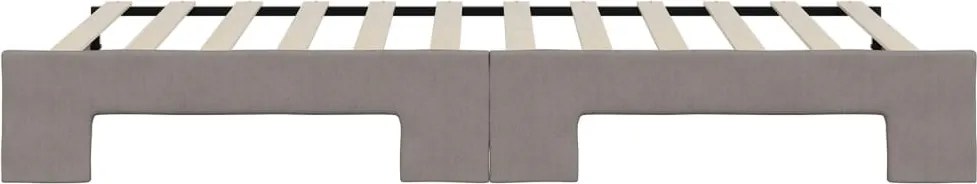 Válenda s přistýlkou taupe 90 x 200 cm textil 3197429