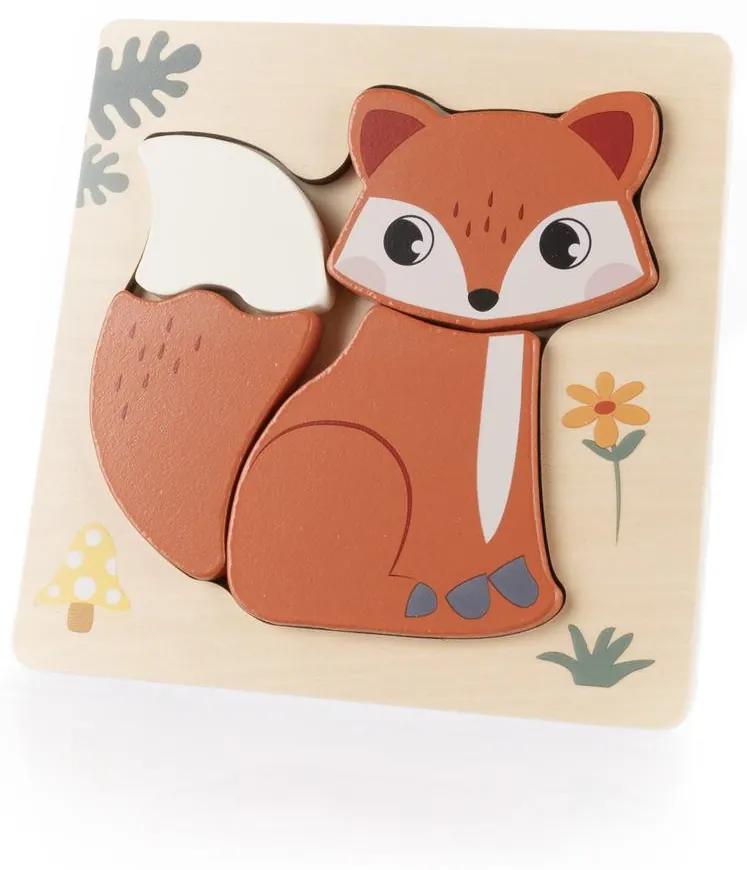 Zopa Dřevěné puzzle malé Fox