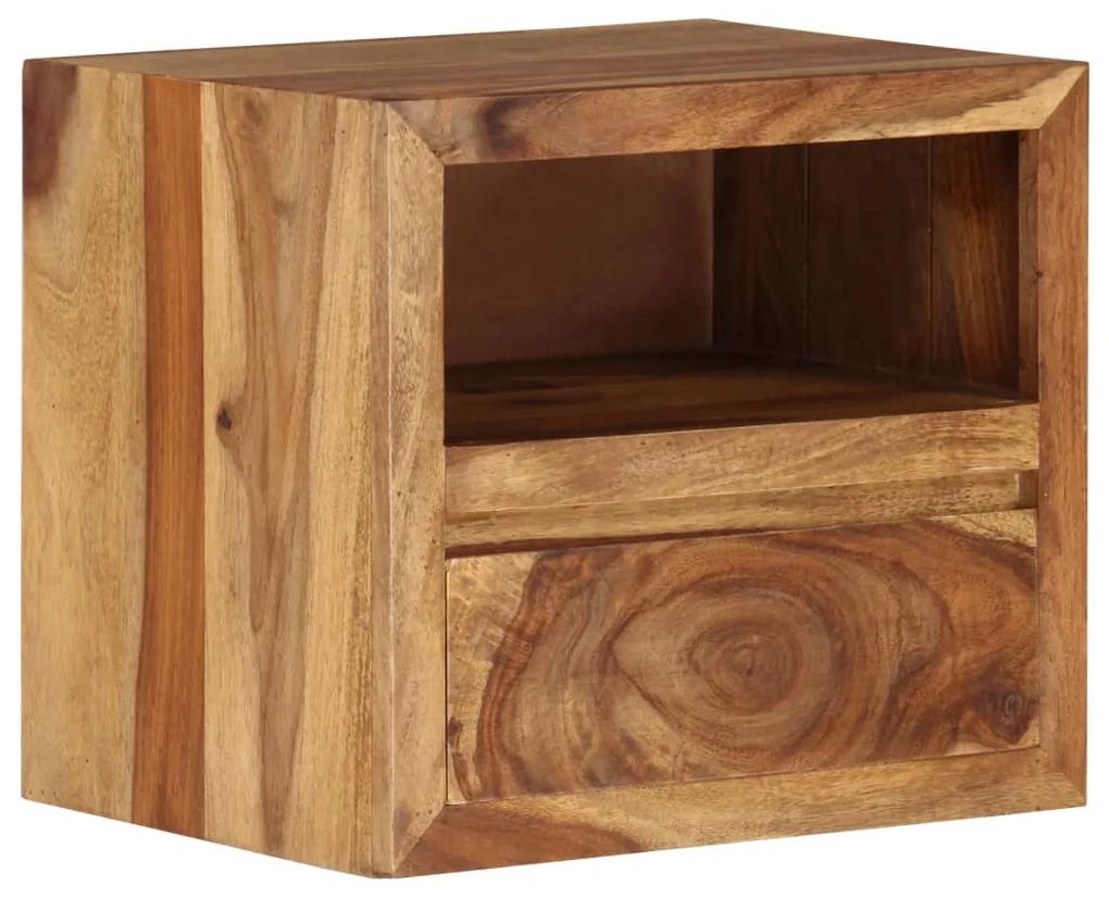 246215 vidaXL Noční stolek z masivního sheeshamového dřeva 40 x 30 x 35 cm