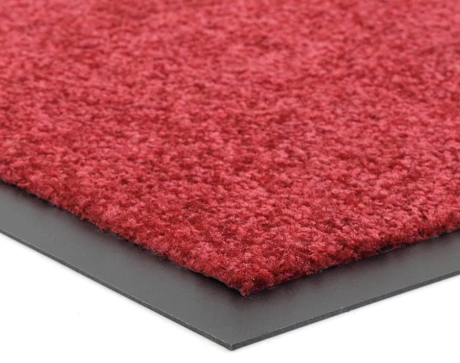 Červená vnitřní vstupní čistící pratelná rohož Twister - 40 x 60 cm