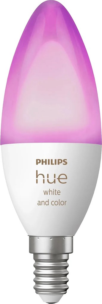 Philips Hue Smart žárovka White&Color Ambiance E14 C39 5,3W 470lm 2000-6500K