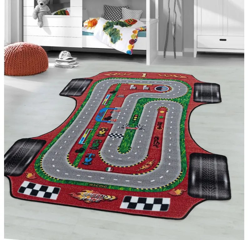Ayyildiz Dětský kusový koberec PLAY 2907, Červená Rozměr koberce: 100 x 150 cm