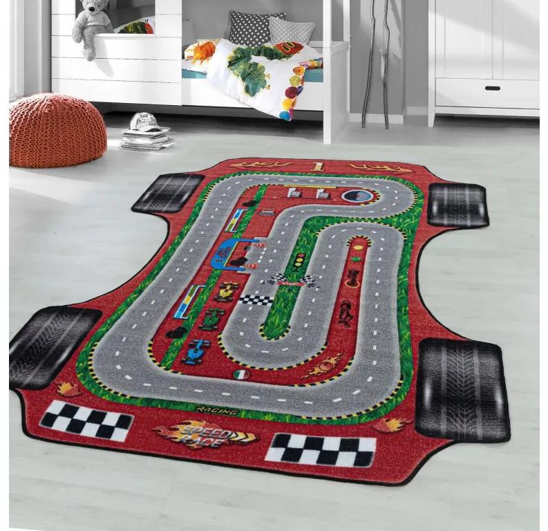 Ayyildiz Dětský kusový koberec PLAY 2907, Červená Rozměr koberce: 140 x 200 cm