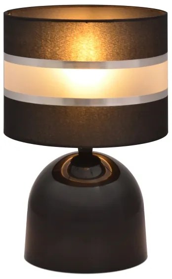Stolní lampa HELEN 1xE27/15W/230V černá/stříbrná