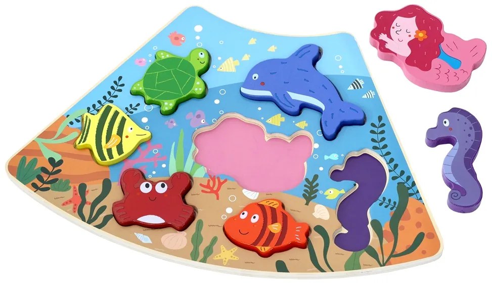 2Kids Toys Dřevěné puzzle Podvodní svět propojitelné