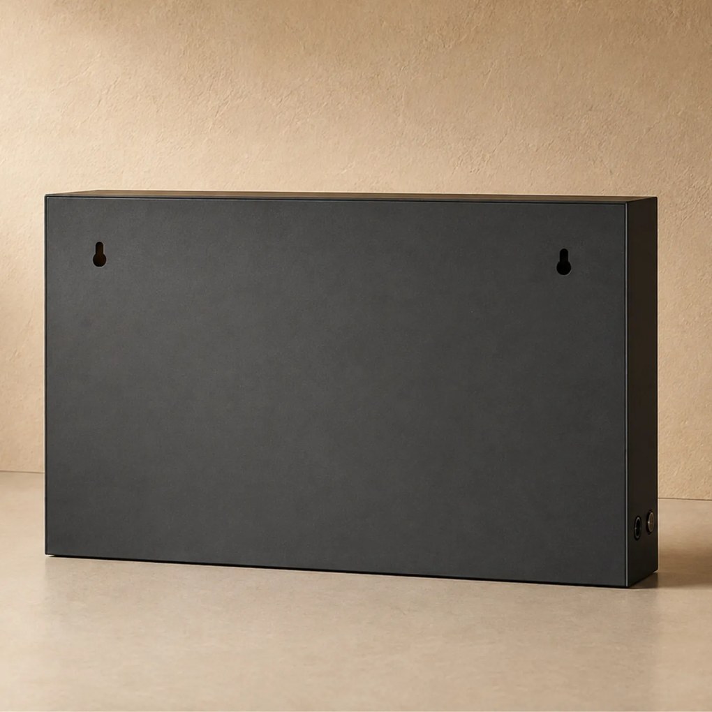 Dekorativní LED krb, kovový, 10 x 41 x 25 cm