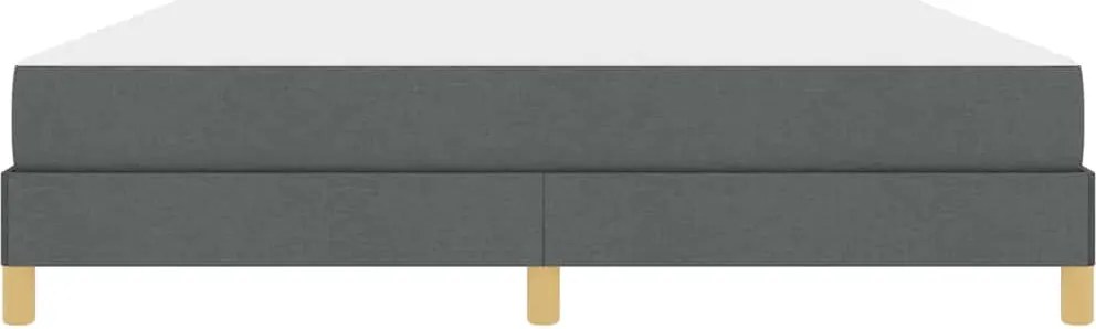 Postel s boxspringem s matrací Tmavě šedá 180 x 200 cm textil 3398585