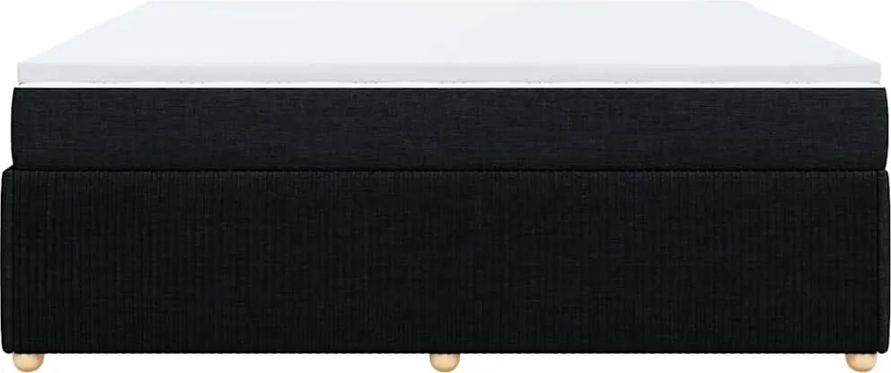 Box spring postel s matrací černá 200x200 cm textil 3285597