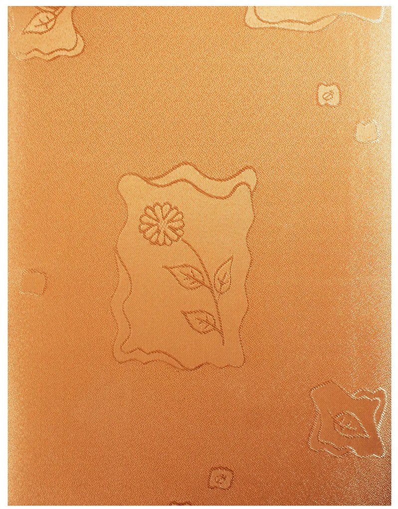 EmaHome - Ubrus s ochranou proti skvrnám 110 x 140 cm / broskvová se vzorem
