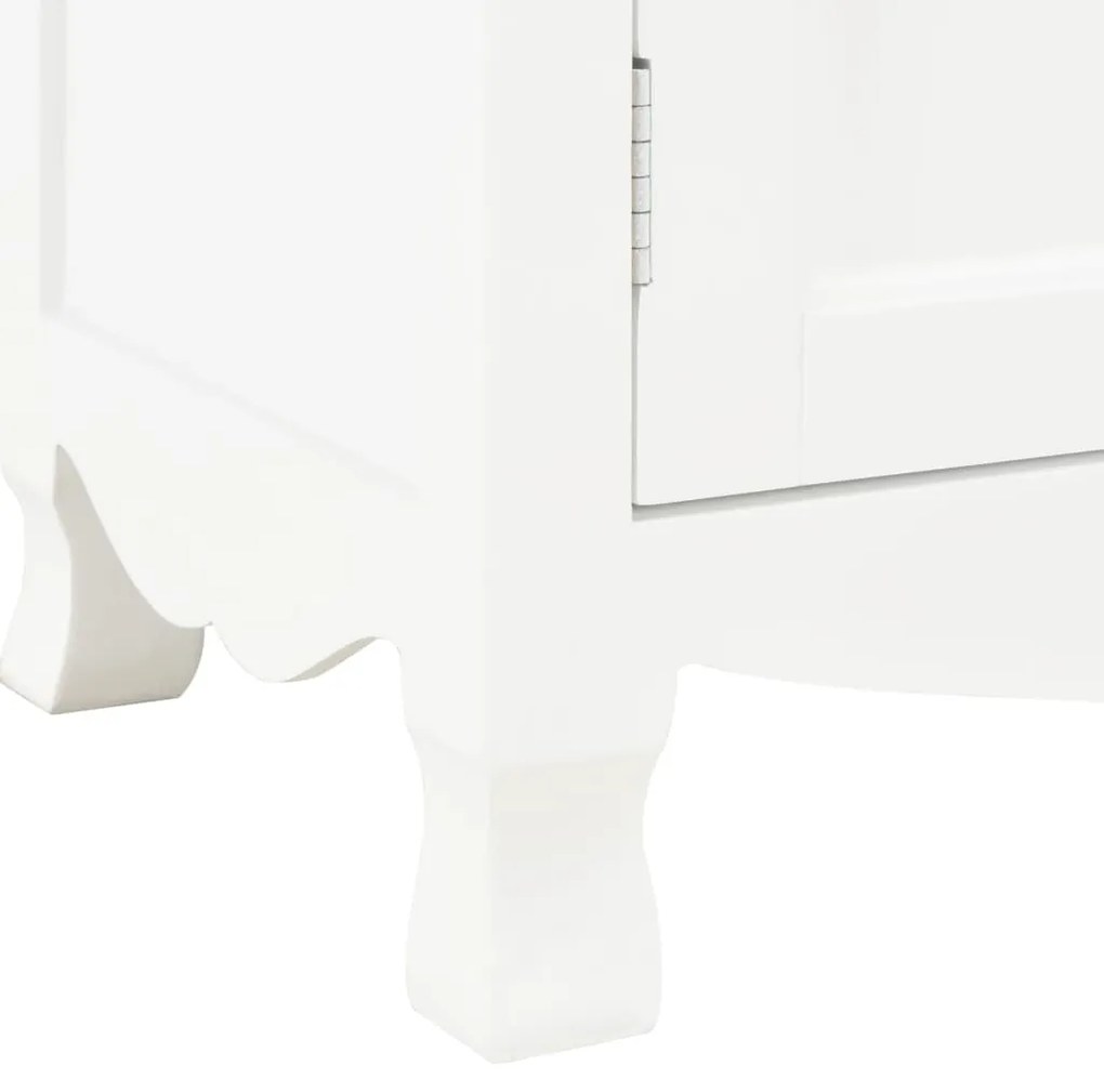 TV stolek bílý 120 x 30 x 40 cm dřevo