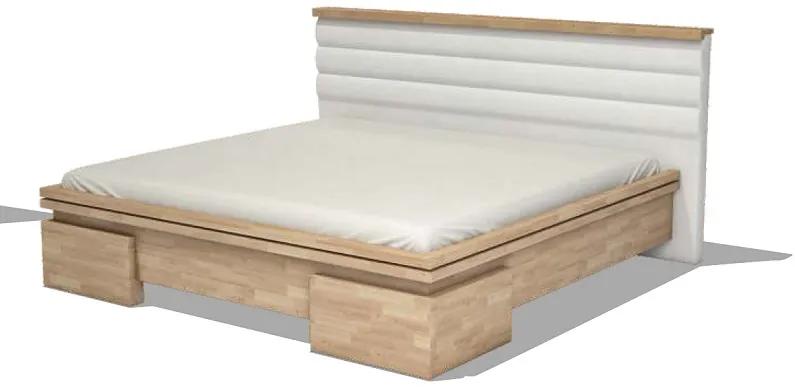 Lucatec Dřevěná postel Zenn