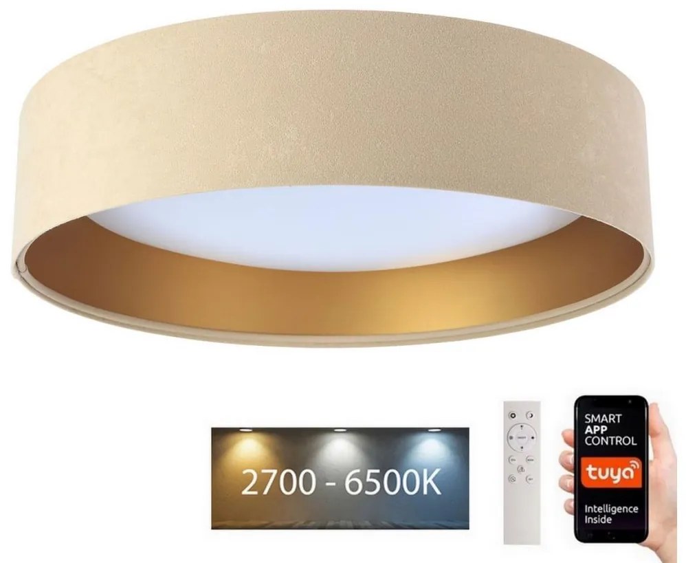 BPS Koncept LED Stropní svítidlo SMART GALAXY LED/36W/230V Wi-Fi Tuya béžová/zlatá + DO BS0517