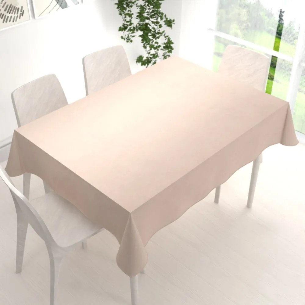 Biante Velký sametový obdélníkový ubrus Velvet Premium SVP-020 Béžový 180x240 cm