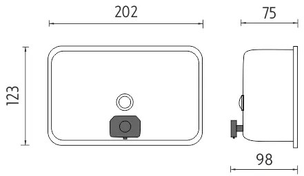 Nimco Zásobník na dezinfekční gel nebo tekuté mýdlo - HP 8131-H-18