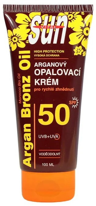 Opalovací krém s BIO arganovým olejem SUN VITAL SPF 50 100 ml