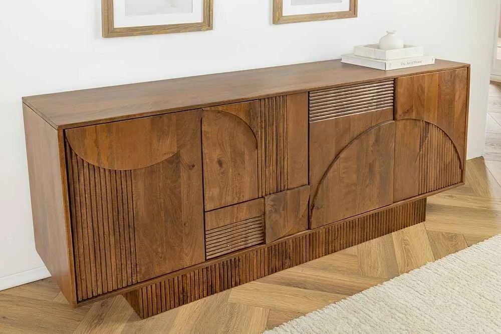 Designová komoda Movement 170 cm hnědé mango