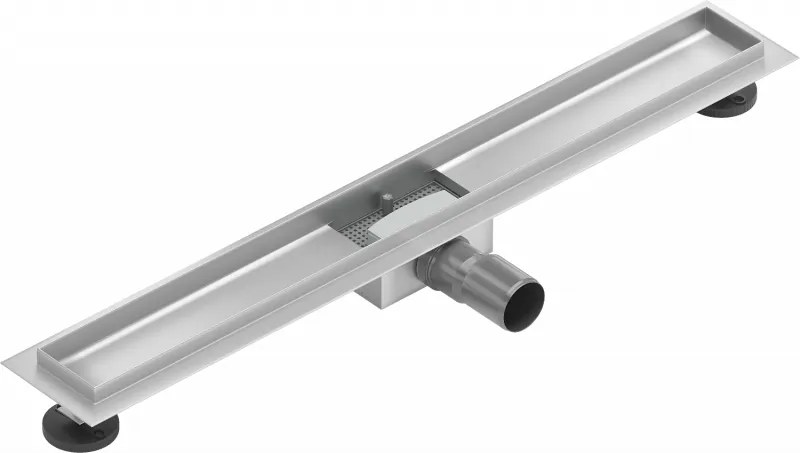Mexen Flat nerezový sprchový žlab 70 cm - tělo žlabu bez krytu, 1015070