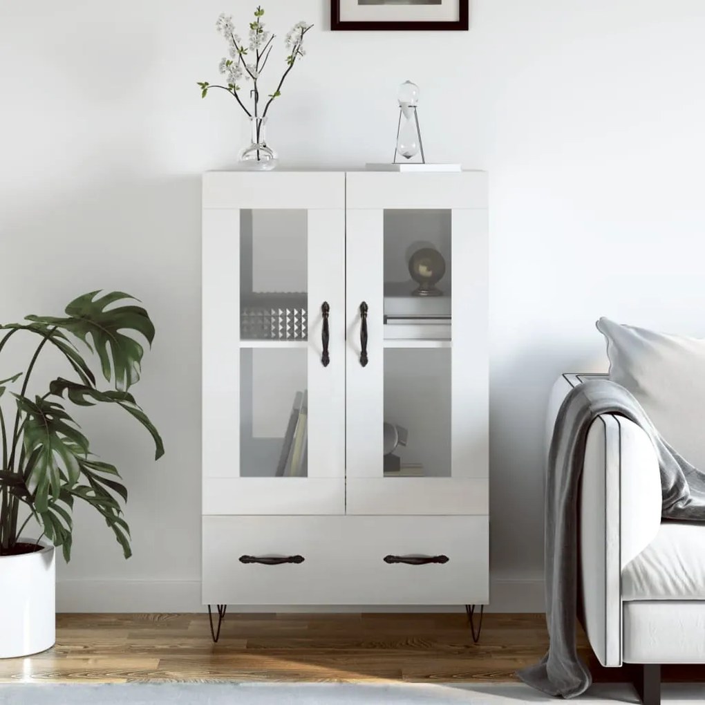 vidaXL Skříň highboard 69,5 x 31 x 115 cm kompozitní dřevo [828292] Barva: Betonová šedá