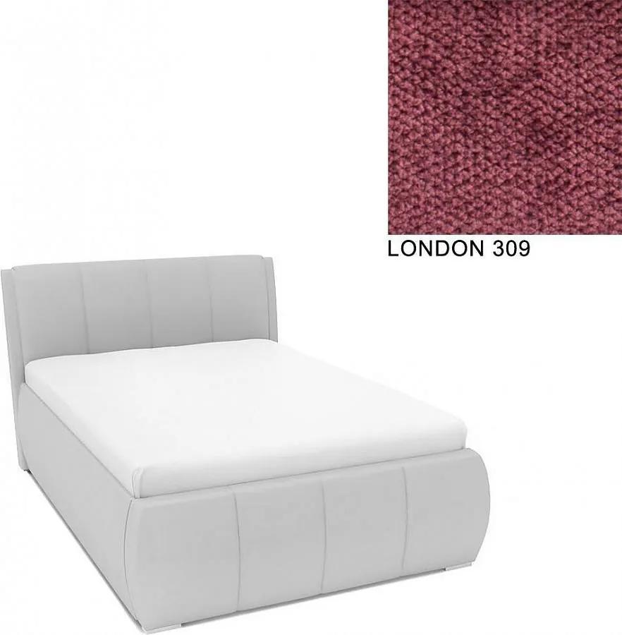 Dřevona - Elitte Čalouněná postel AVA EAMON UP s úložný prostorem, 140x200, LONDON 309