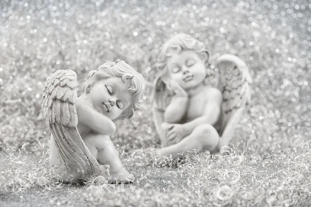 Samolepící fototapeta dvojice andělů - 150x100 cm