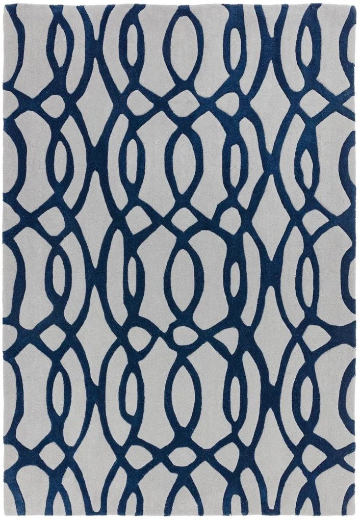 Modrý koberec Blondie Wire Blue Rozměry: 70x240 cm