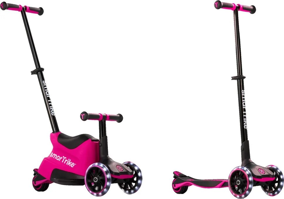 Xtend Scooter Ride-on pink - multifunkční koloběžka