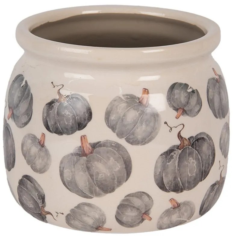 Keramický květináč s dýněmi Country Style Pumpkin M - Ø 16*13 cm