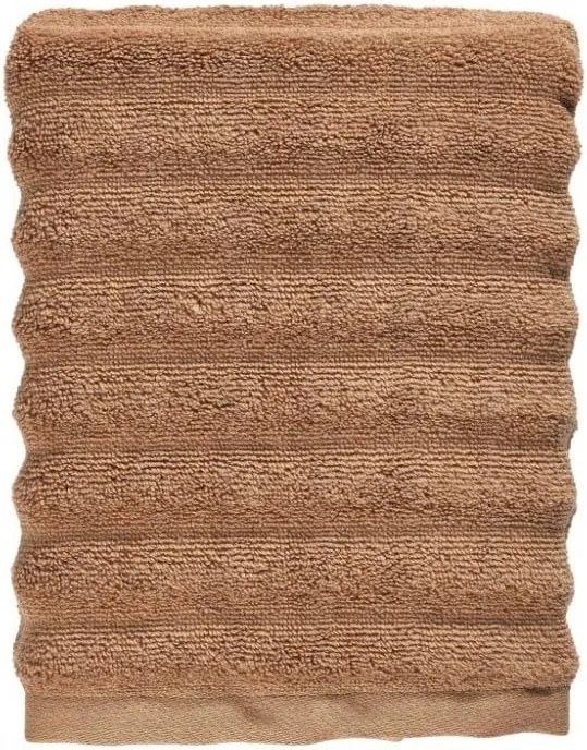 Jantarově hnědý ručník ze 100% bavlny Zone Prime Amber, 50 x 100 cm