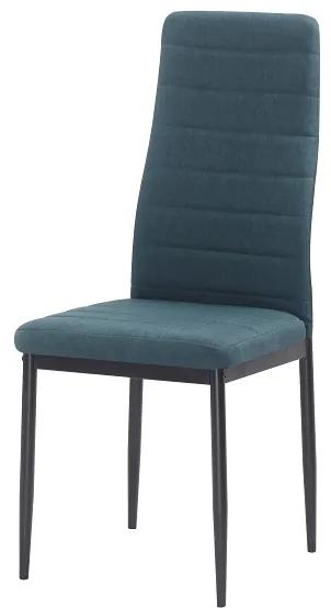 Židle, smaragdová látka / černý kov, COLETA NOVA 0000201235 Tempo Kondela