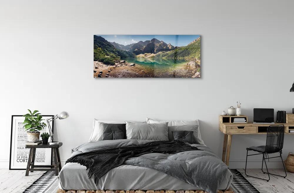 akrylový obraz jezírka salašnický 120x60 cm