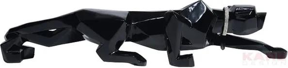 Černá soška Kare Design Black Cat, délka 90 cm