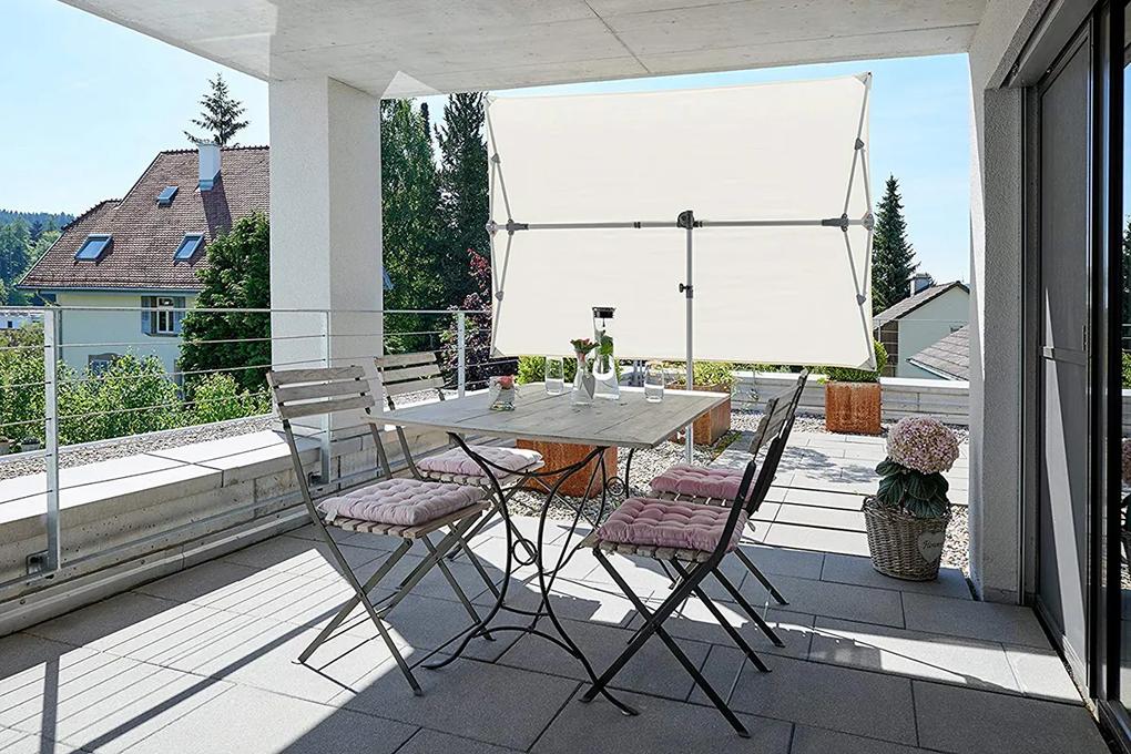 Slunečník SUNCOMFORT Flex Roof 210 x 150 cm šedo-béžová