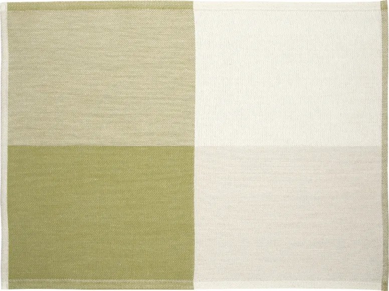 Podložka do sauny Saaristo 46x60, len-zeleno-bílá